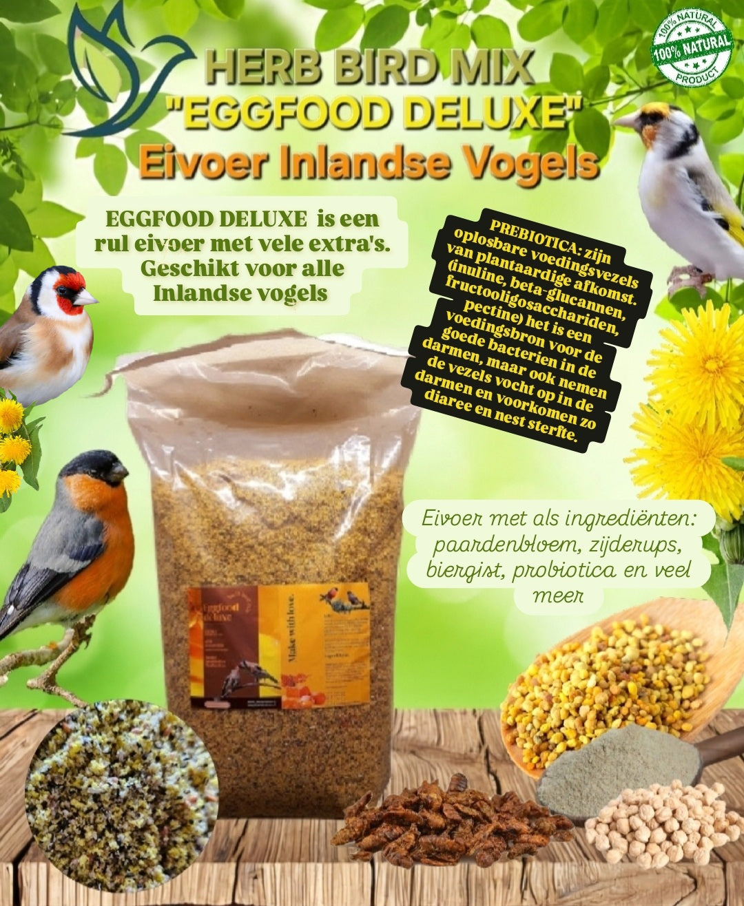 Herb Bird Mix, Eggfood Deluxe – Page 3 – Birdshop Christina Pet Shop