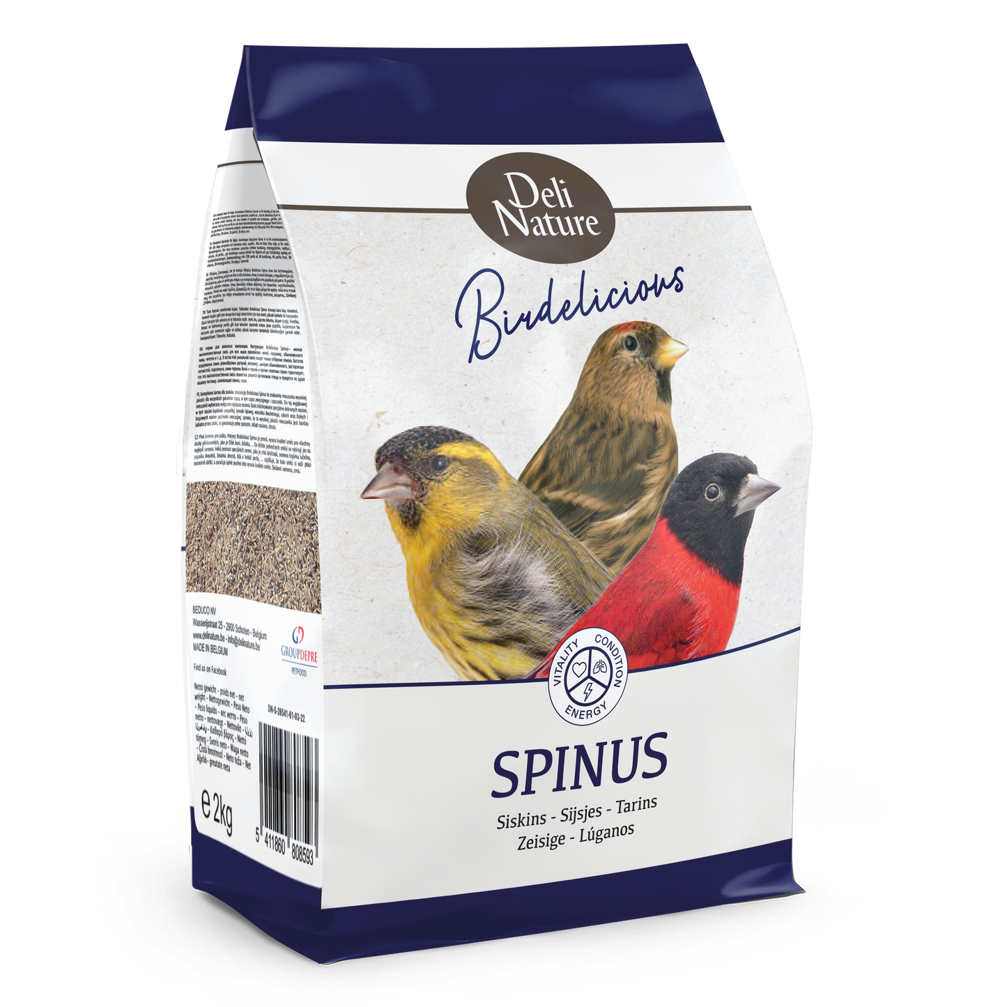 Birdelicious Spinus - Sijsjes 2kg, Deli Nature – Birdshop Christina Pet Shop