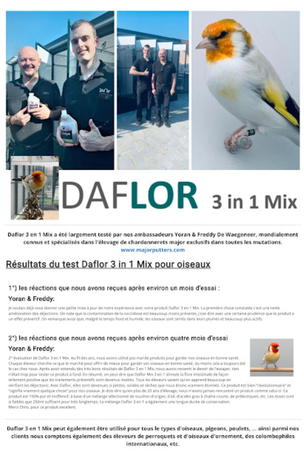 Daflor 3 in 1 Mix 250ml – Birdshop Christina Pet Shop